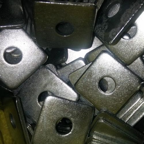 Zinc Plain Shims Round Hole Square Washers OEM Galvanized Large Metal ...