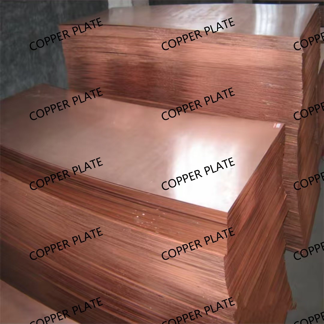 Pure Copper Plate Sheet C11000 , CU-ETP, T2 Red Copper Custom Cutting ...